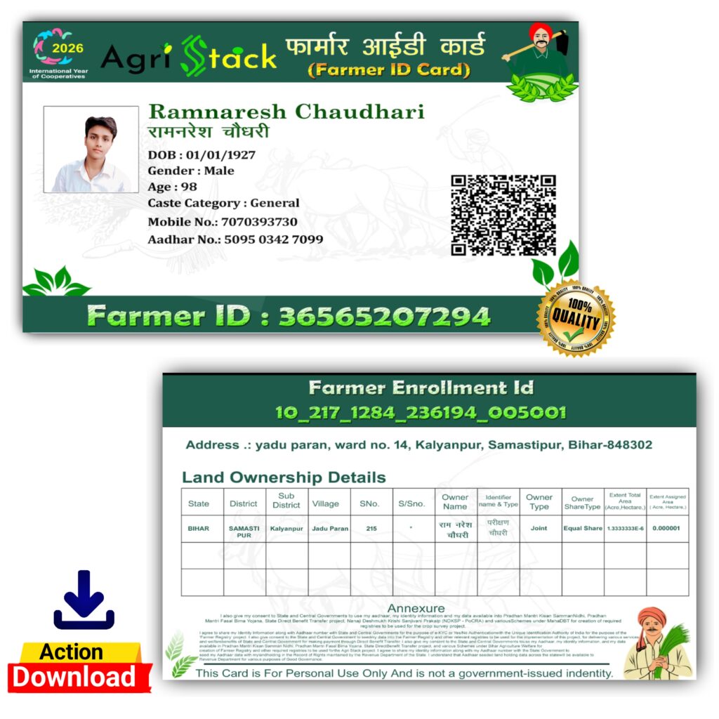 Photoshop Farmer ID Card Action Download – Just ₹99.00 - eTcPrint.iN